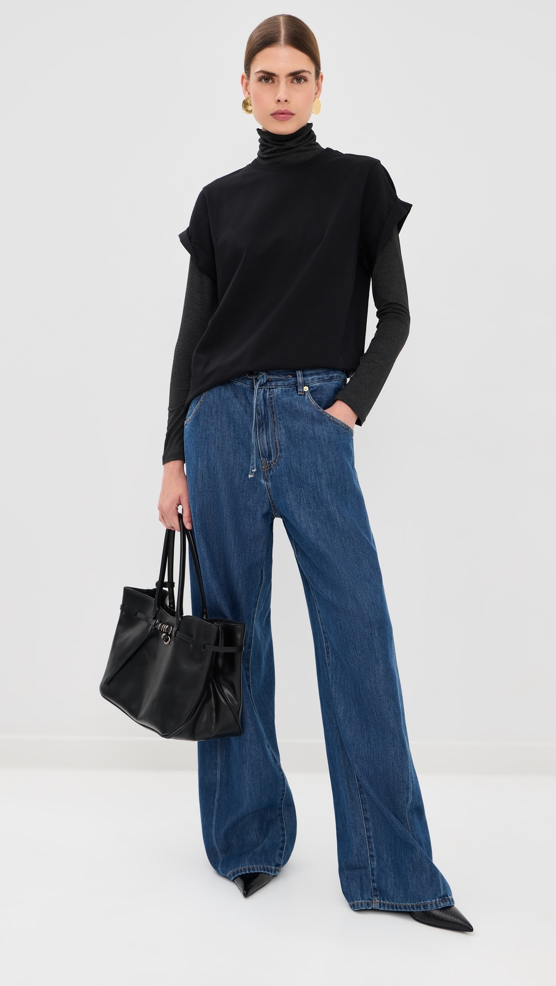 DARKPARK Iris Paper Bag Wide Leg Jeans